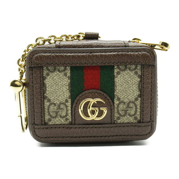 Gucci | Bags | Gucci Airpods Case Accessory Leather Brown Beige | Poshmark